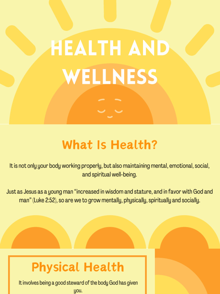 Health and Wellness Intro | PDF