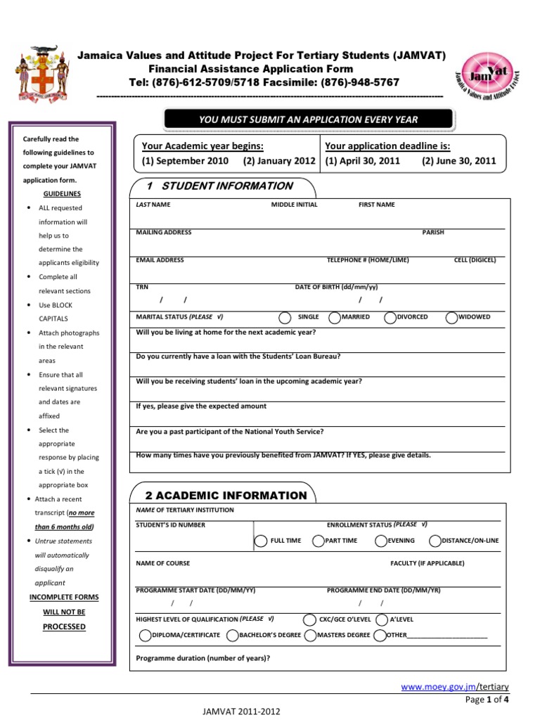 JAMVAT Scholarship Application Guide 2025 | PDF | Self Employment ...