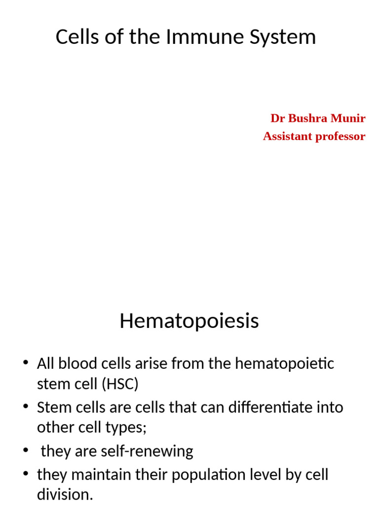 9 .Cell of Imm System | PDF | Granulocyte | Lymphocyte