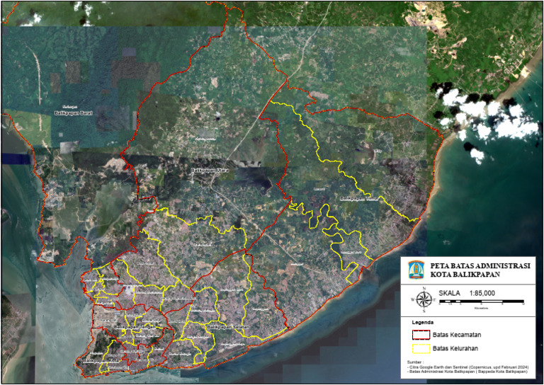 Peta Administrasi Kota Balikpapan | PDF