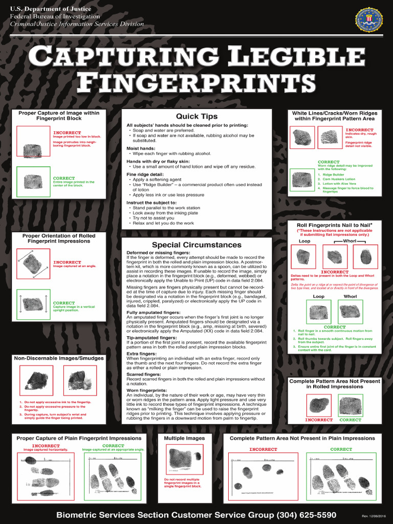 Capturing Legible Fingerprints | PDF