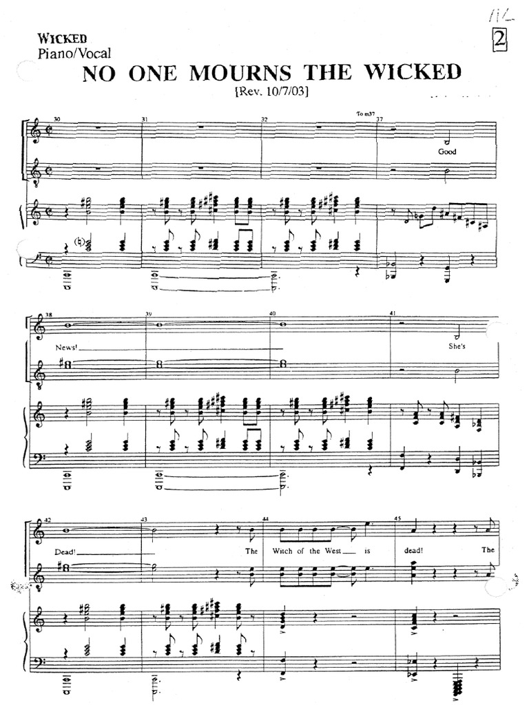 No One Mourns The Wicked | PDF