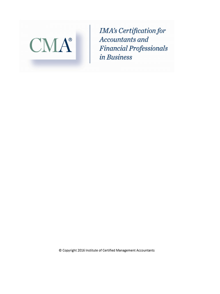 CMA Exam Part 1 Practice MCQs | PDF | Cost Of Goods Sold | Internal Control