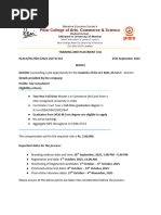 Campus Placement T&C | PDF