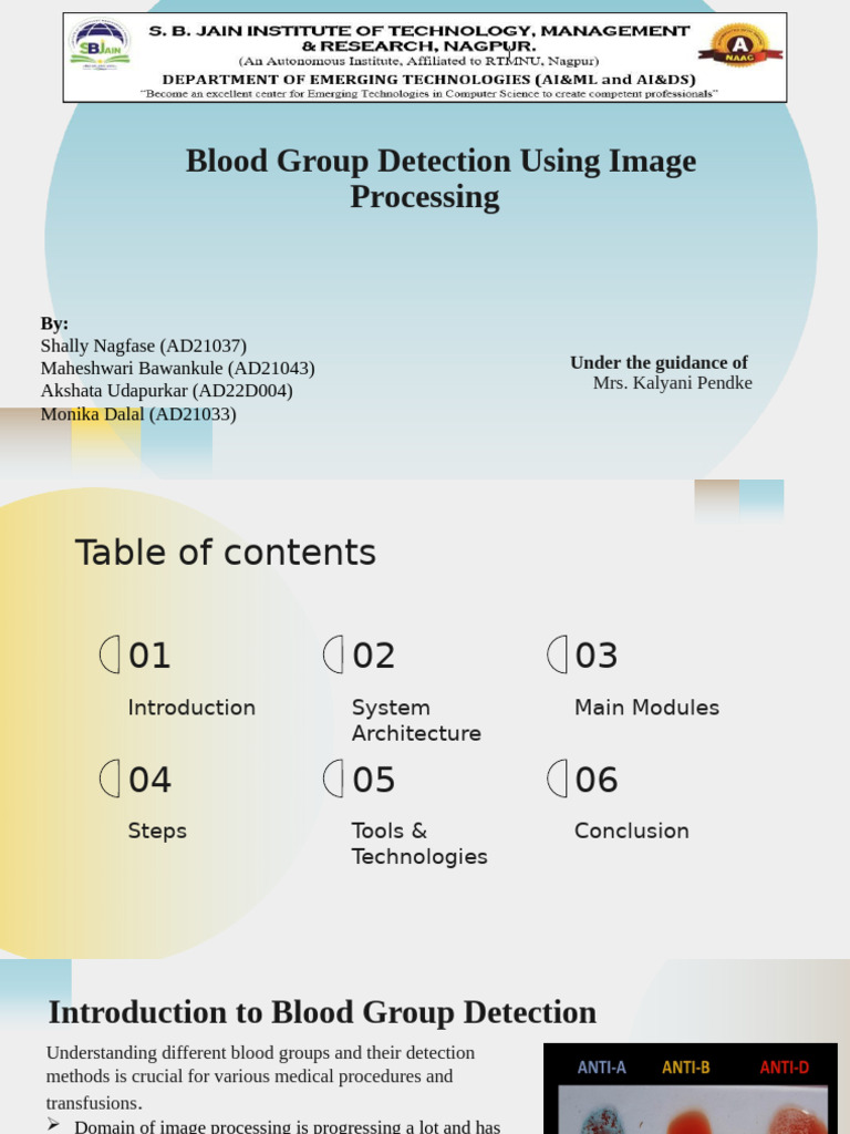 Blood Group Detection via Image Processing | PDF | Image Segmentation ...