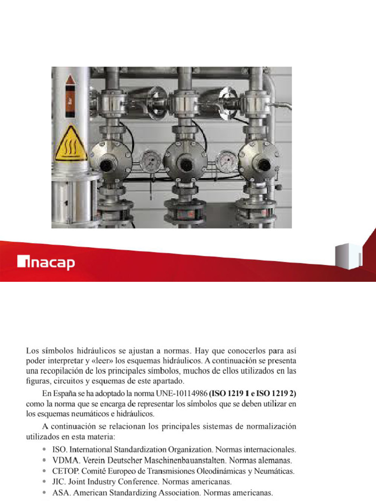 Símbolos Hidráulicos - Material Complementario | PDF