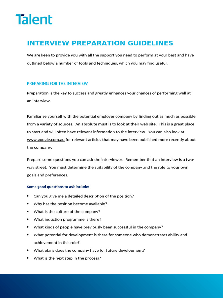 Essential Interview Preparation Tips | PDF | Salary | Interview