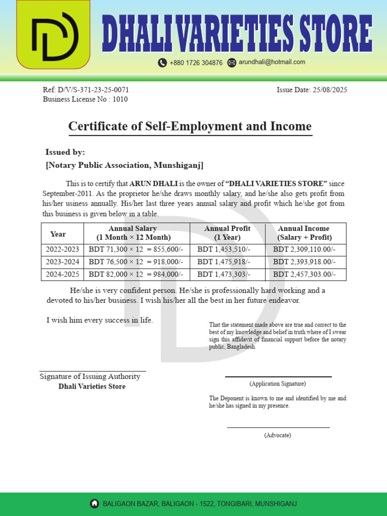 Dhali Varieties Store | PDF