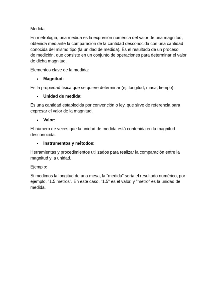 Conceptos Clave en Metrología | PDF | Exactitud y precisión | Medición