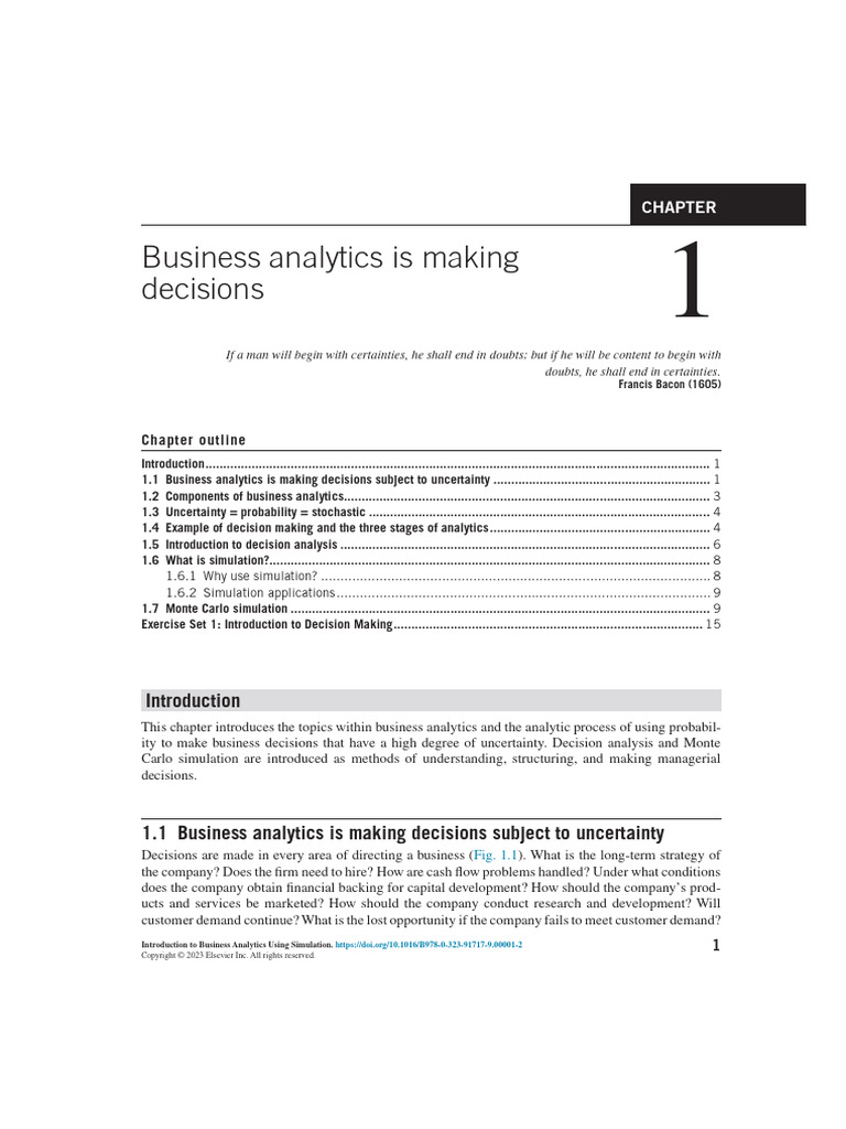 Chap 01 Intro | PDF | Analytics | Insurance