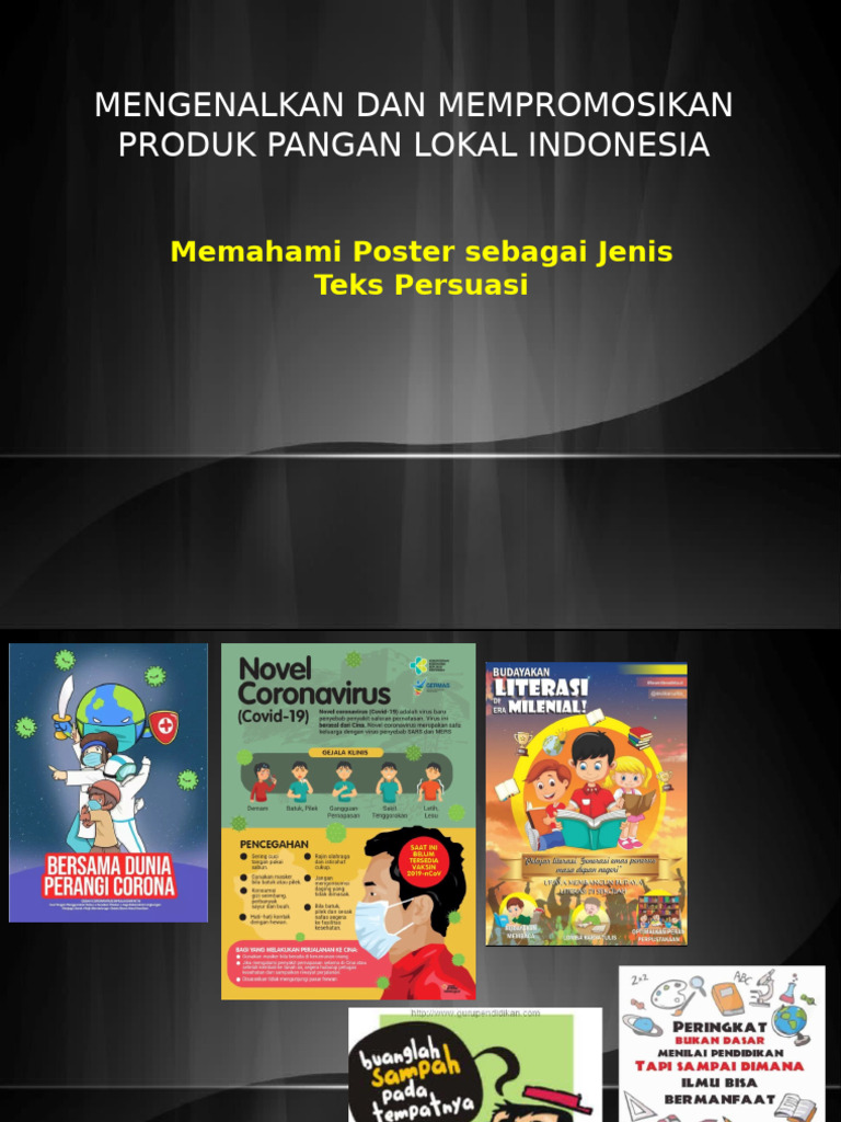 Memahami Poster Sebagai Jenis Teks Persuasi | PDF