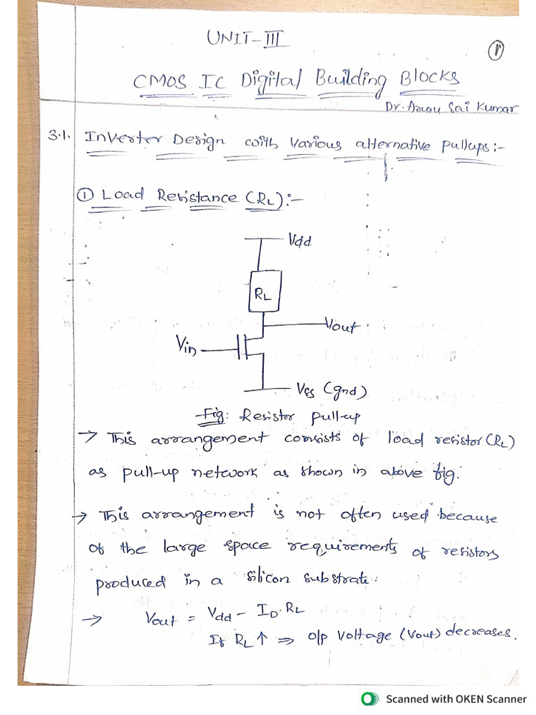 Unit-III CMOS VLSI Design (PART-A) | PDF