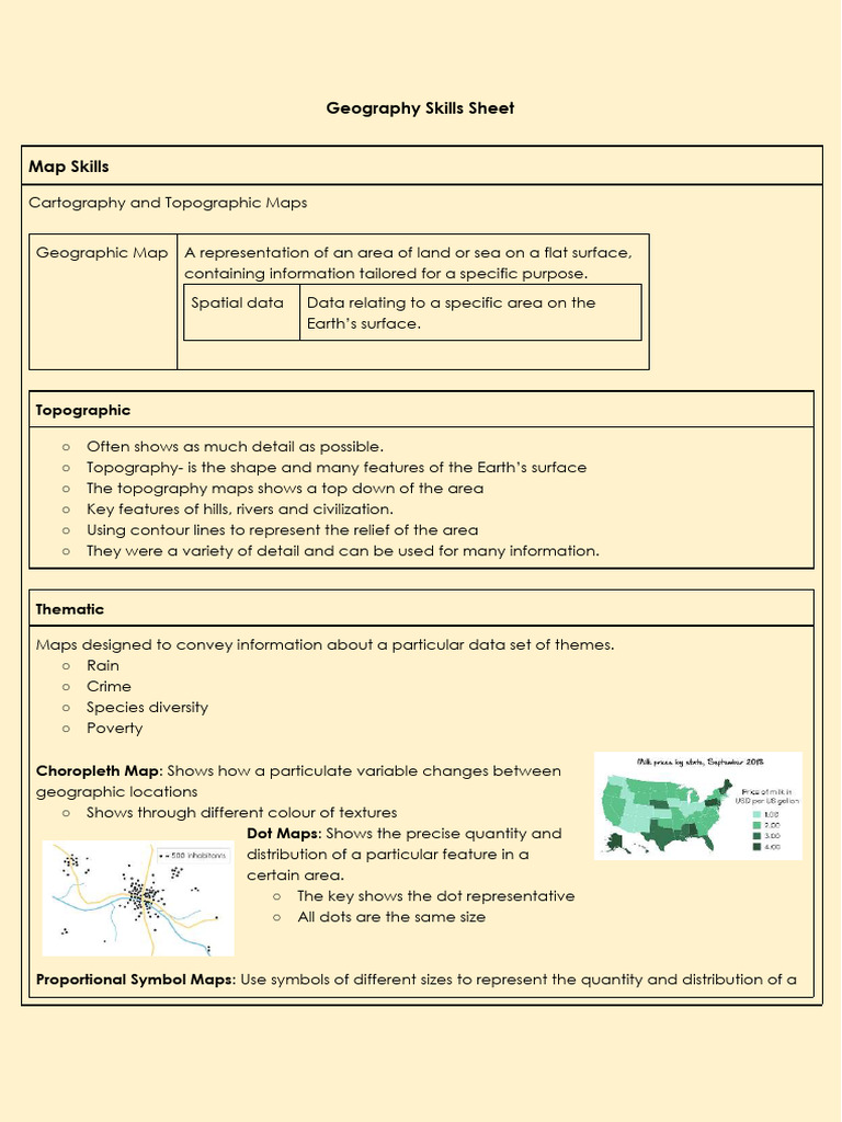 Cadastral Map Skills for Geography | PDF | Contour Line | Map