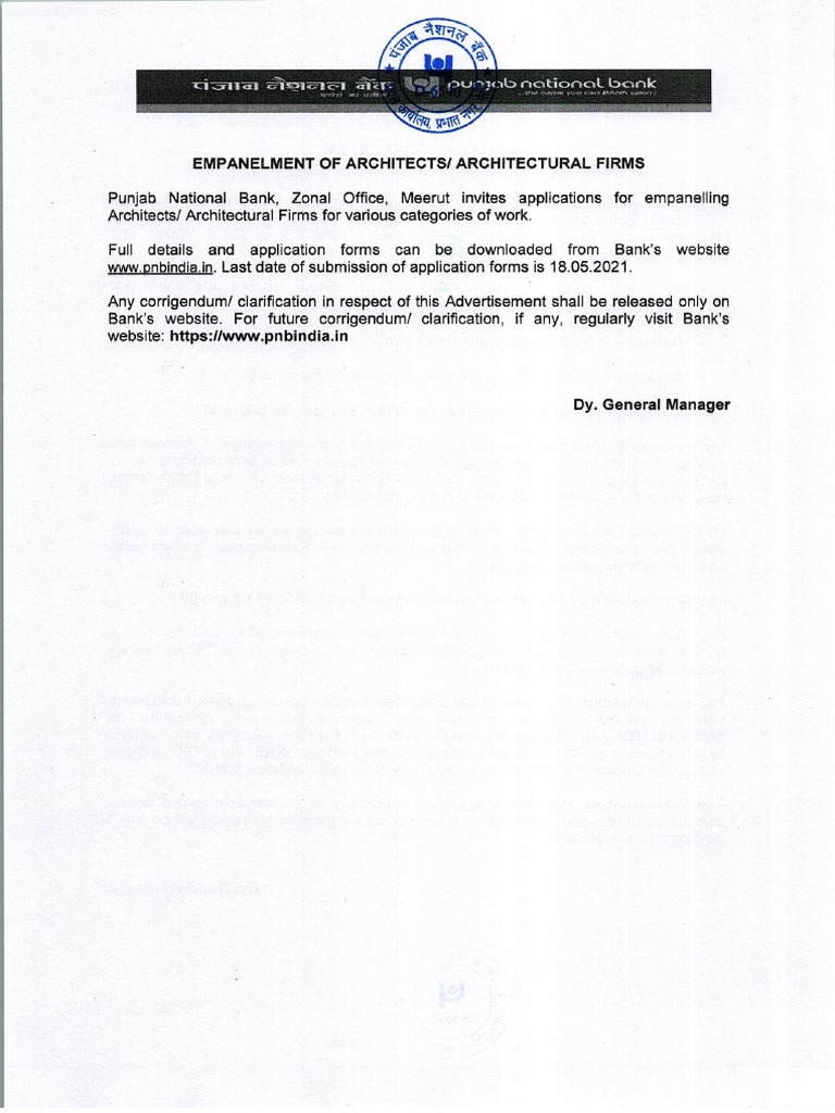 PNB Empanelling | PDF