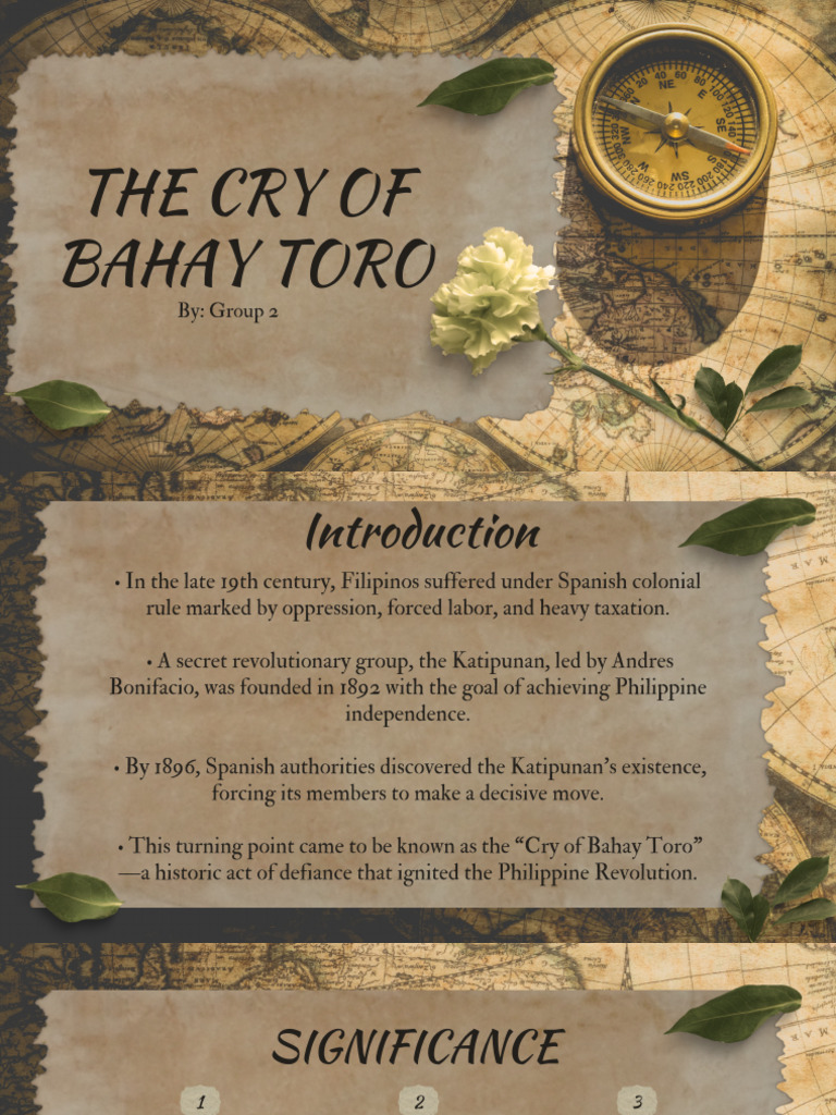 RPH - The Cry of Bahay Toro | PDF