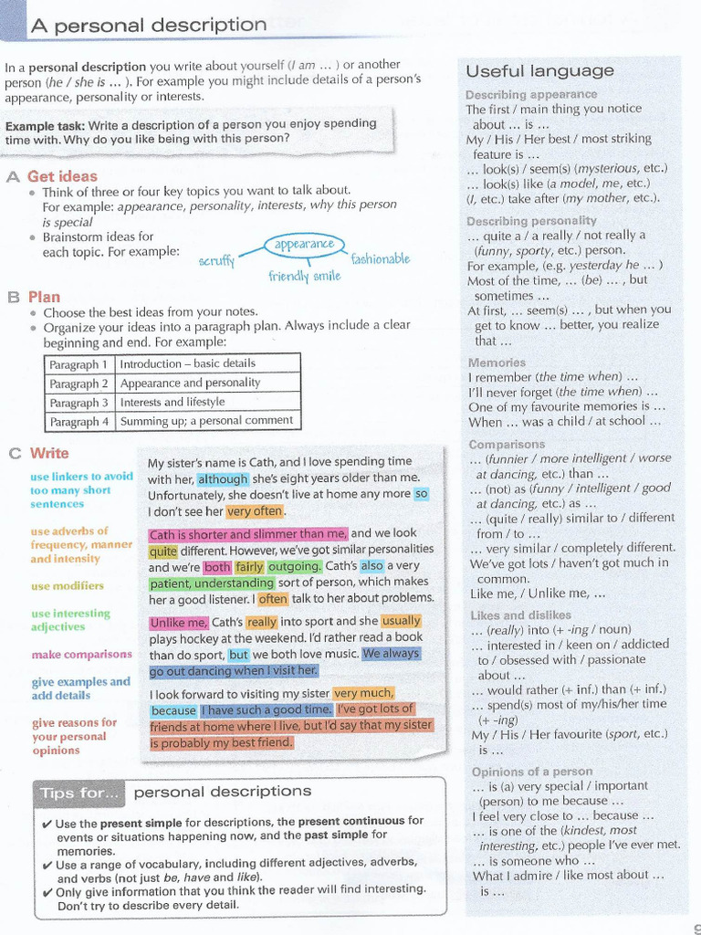 A Personal Description | PDF