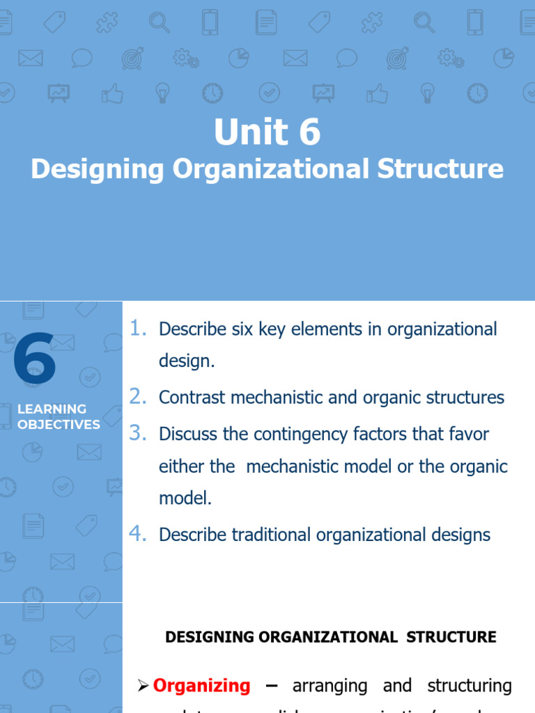 C6. Designing Organizational Structure | PDF | Organizational Structure ...