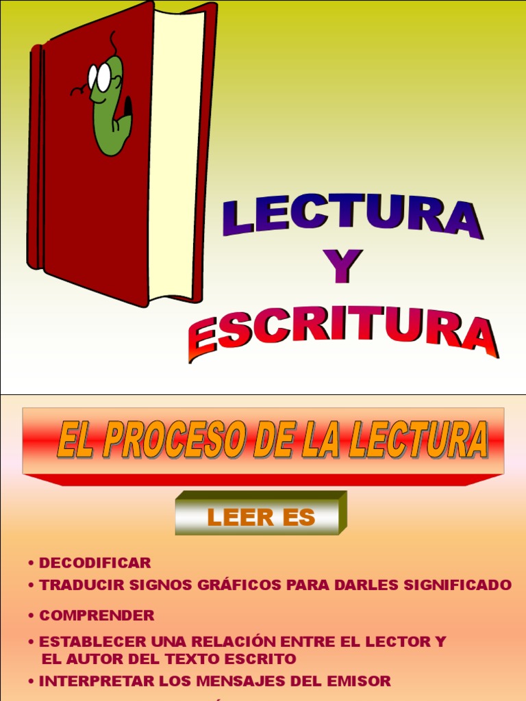 El Proceso de La Lectura y Escritura | Lectura (proceso) | Percepción