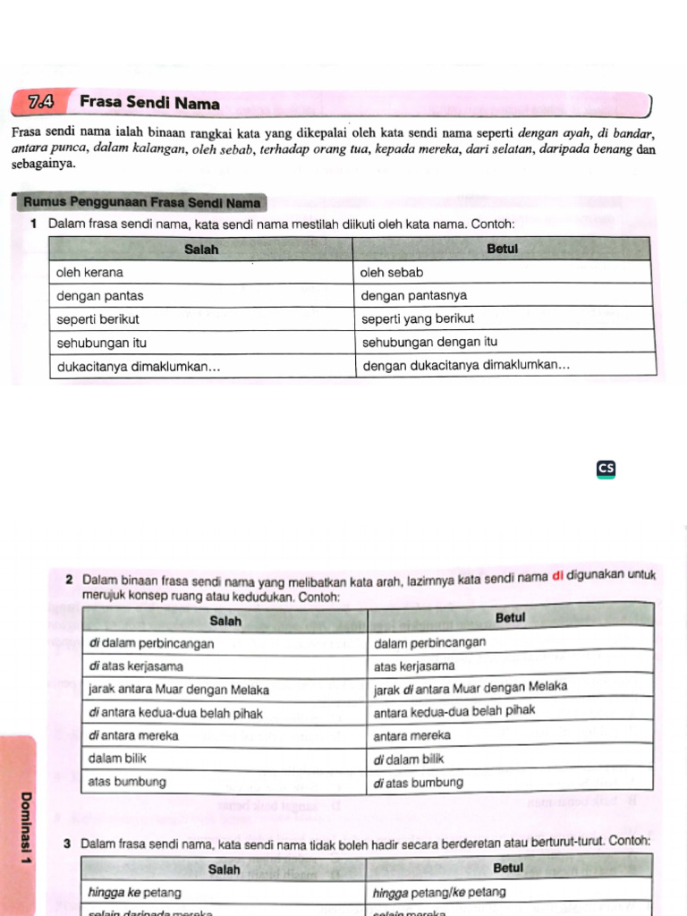 Frasa Sendi Nama | PDF