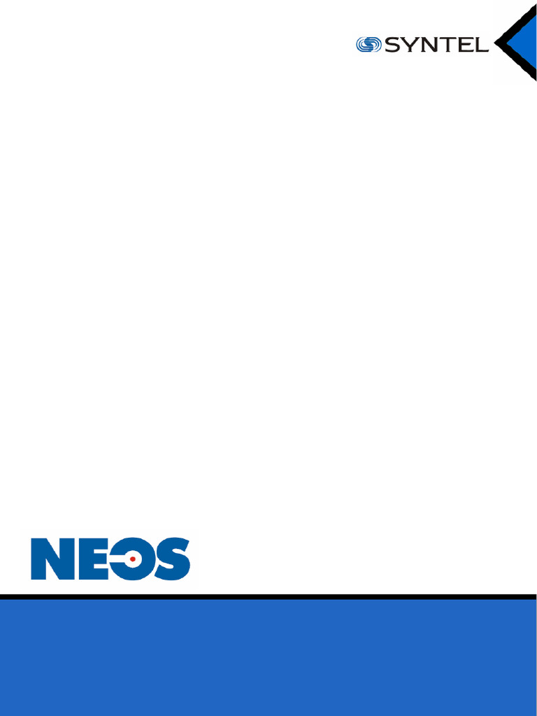 Neos SLT User Manual | PDF | Command Line Interface | Electronics