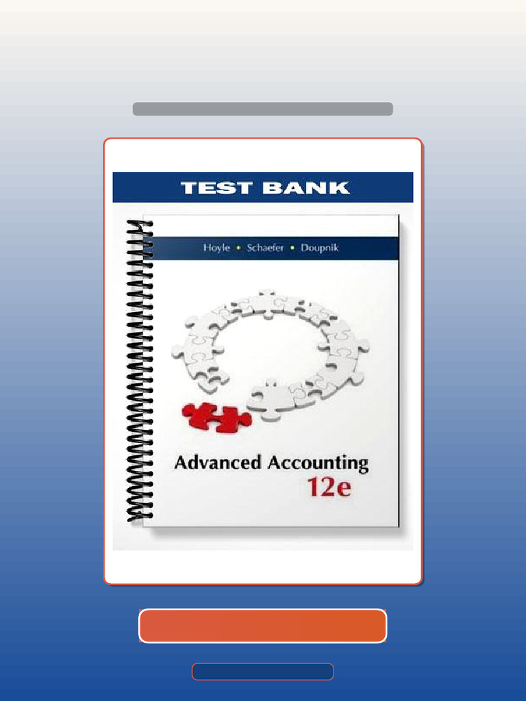 Advanced Accounting 12th Edition by Hoyle Full Version | PDF ...