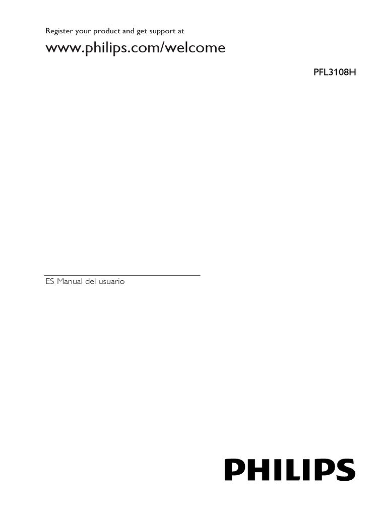 TV Phillips 22pfl3108h 12 Dfu Esp | PDF | Control remoto | USB