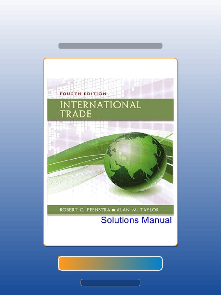 International Trade 4th Edition Feenstra Get PDF Now | PDF | Science ...
