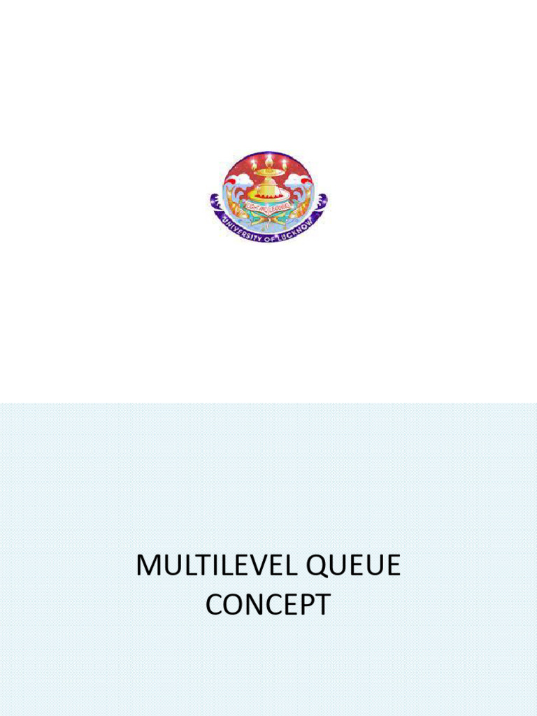 12 Multilevel Queue Concept | PDF | Scheduling (Computing) | Operating ...