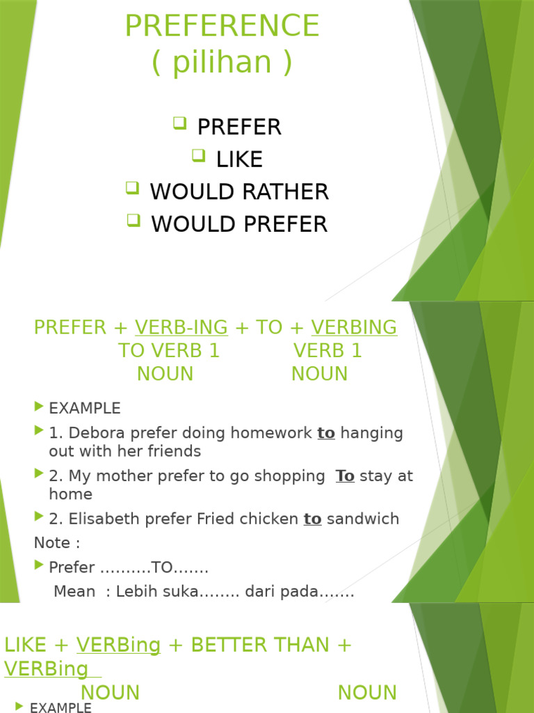 Understanding Preference Expressions | PDF