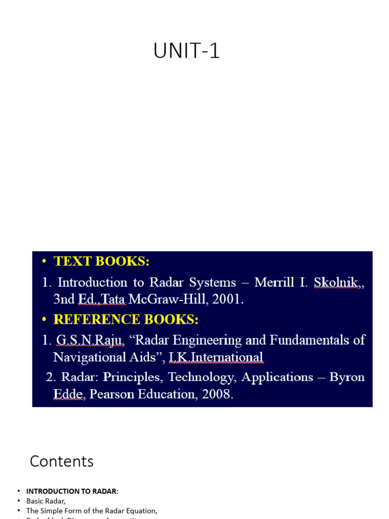 RS Unit 1 | PDF
