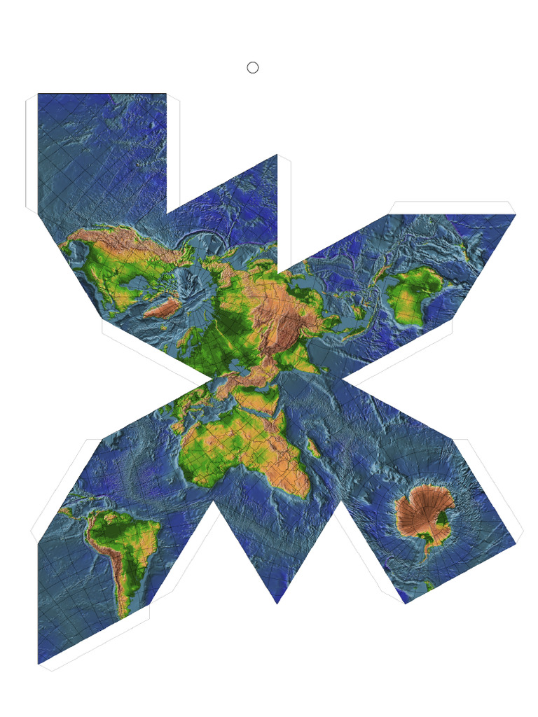 World Map on Cuboctahedron Gnomonic | PDF