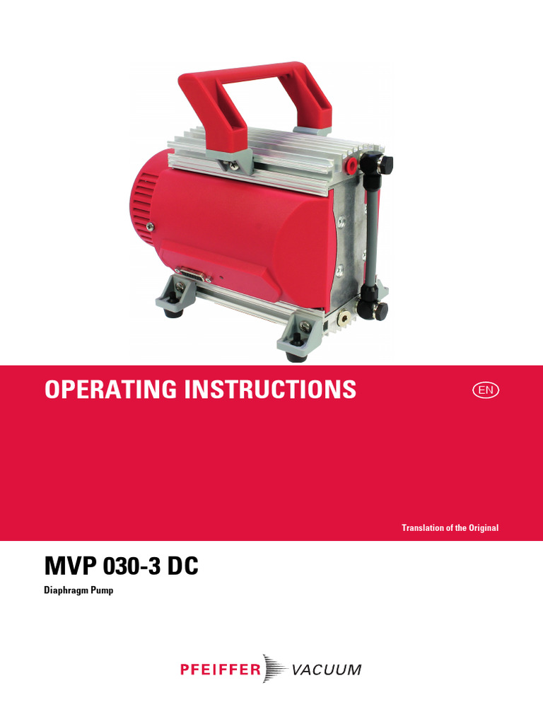 MVP 030-3 DC Diaphragm Pump Guide | PDF | Pump | Vacuum