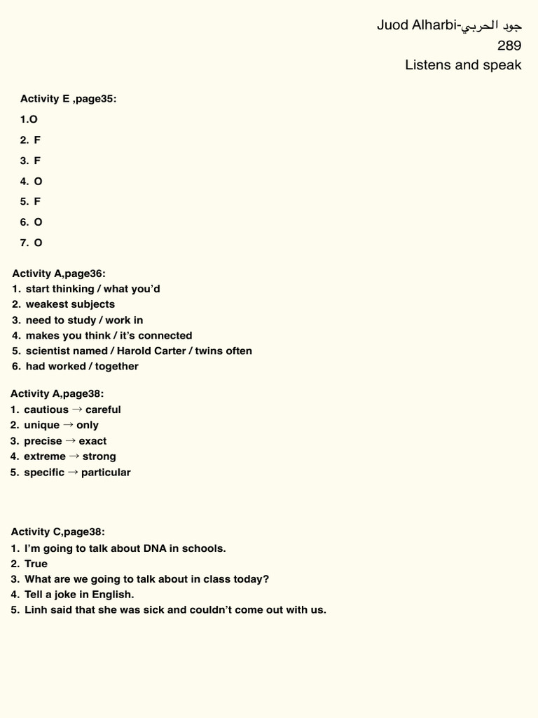 English Language Activities Guide | PDF