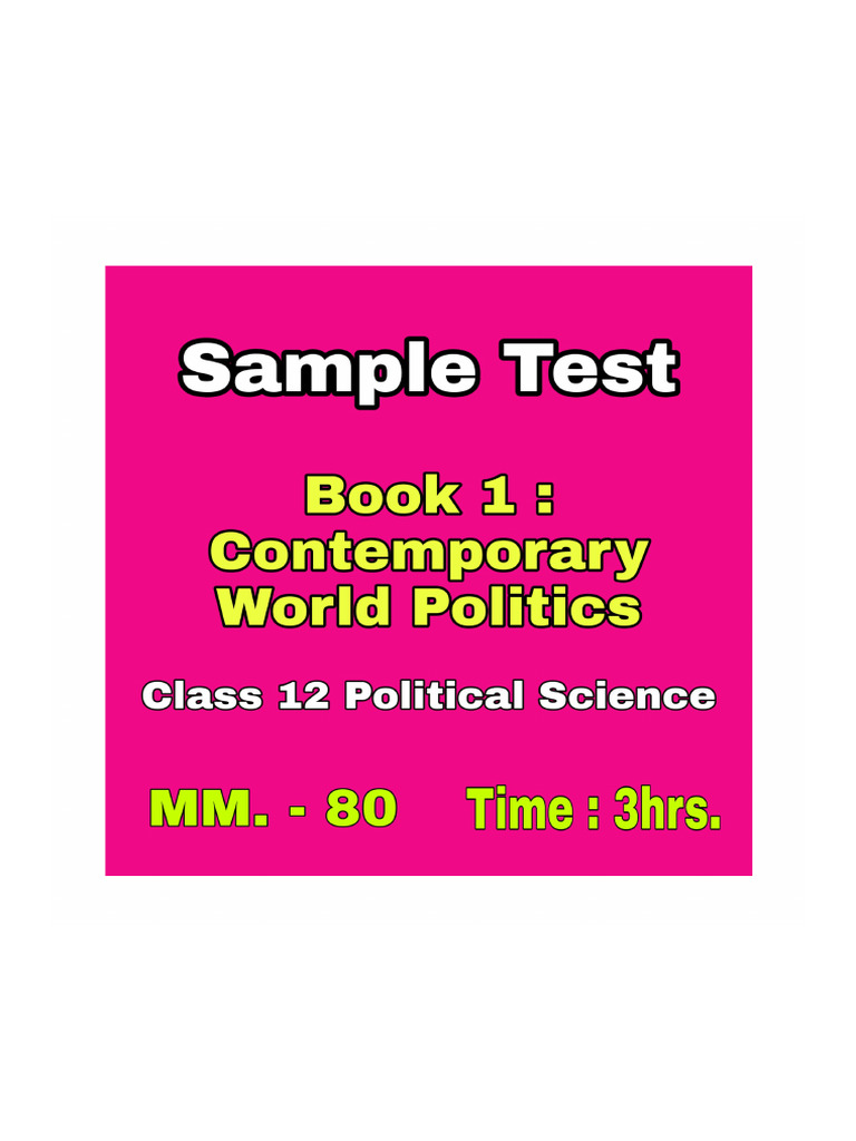 Political Science Test | PDF