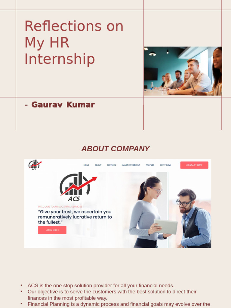 On HR Internship - Gaurav-1 | PDF | Payroll | Employment