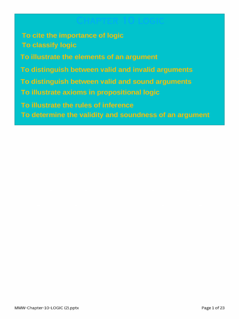 MMW-Chapter-10-LOGIC (2) .PPTX - 20251004 - 103722 - 0000 | PDF