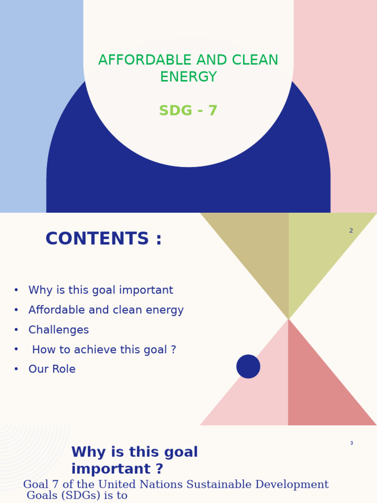 Achieving Affordable Clean Energy SDG 7 | PDF