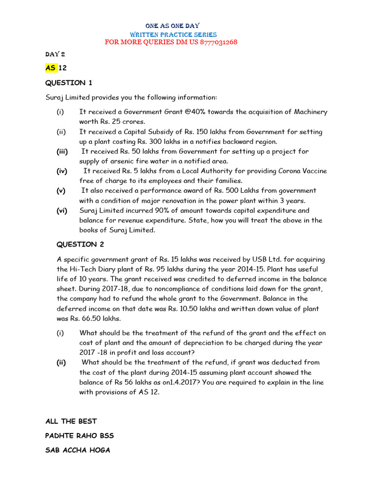 One As One Day Day 2 | PDF