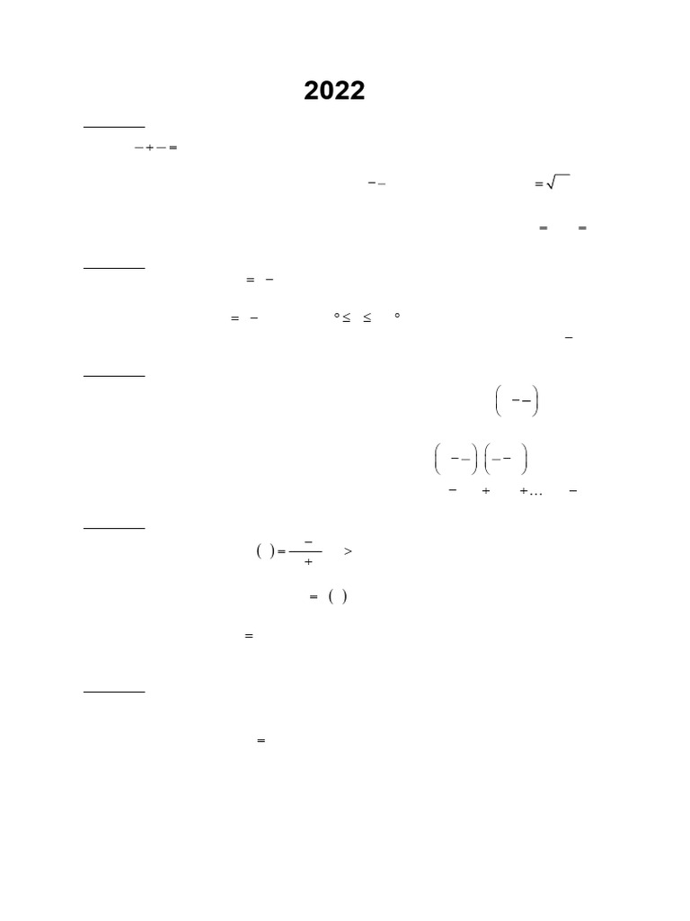 2022 AMath Practice Paper 1 - Questions Booklet | PDF | Trigonometric ...