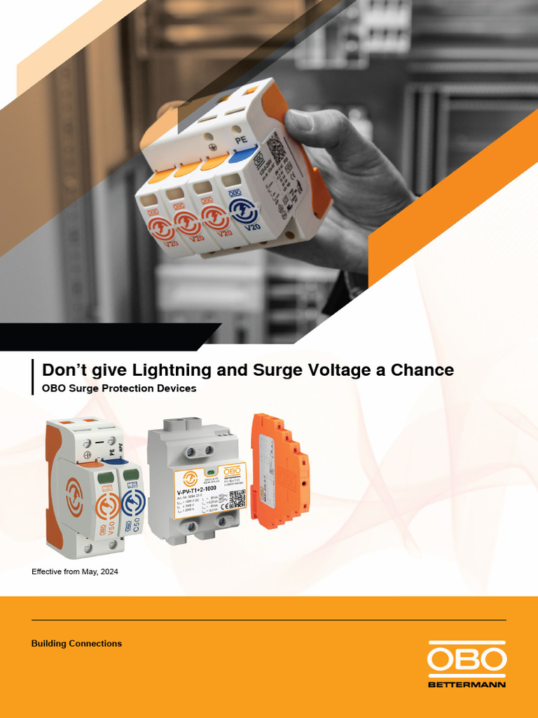 OBO Surge Protection Devices Catalogue | PDF | Electric Power | Electronics
