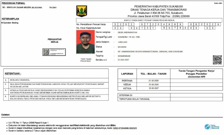 Registration Card | PDF