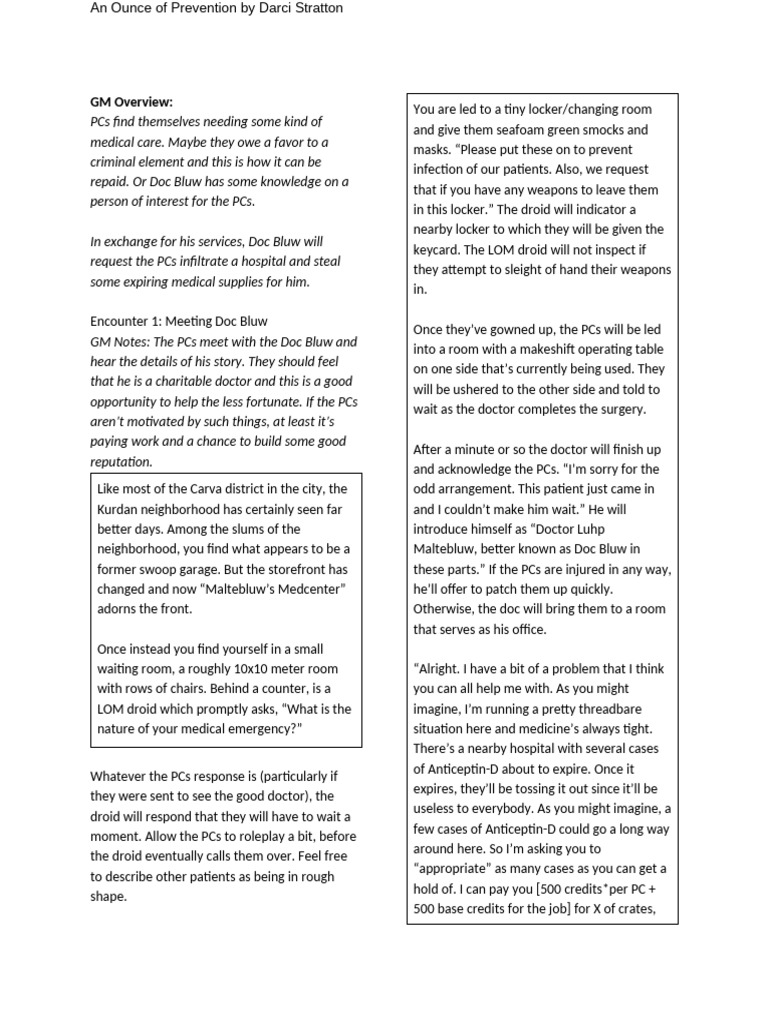 An Ounce of Prevention | PDF | Hospital