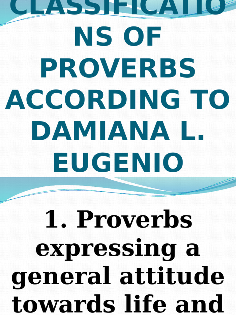 PROVERBS | PDF
