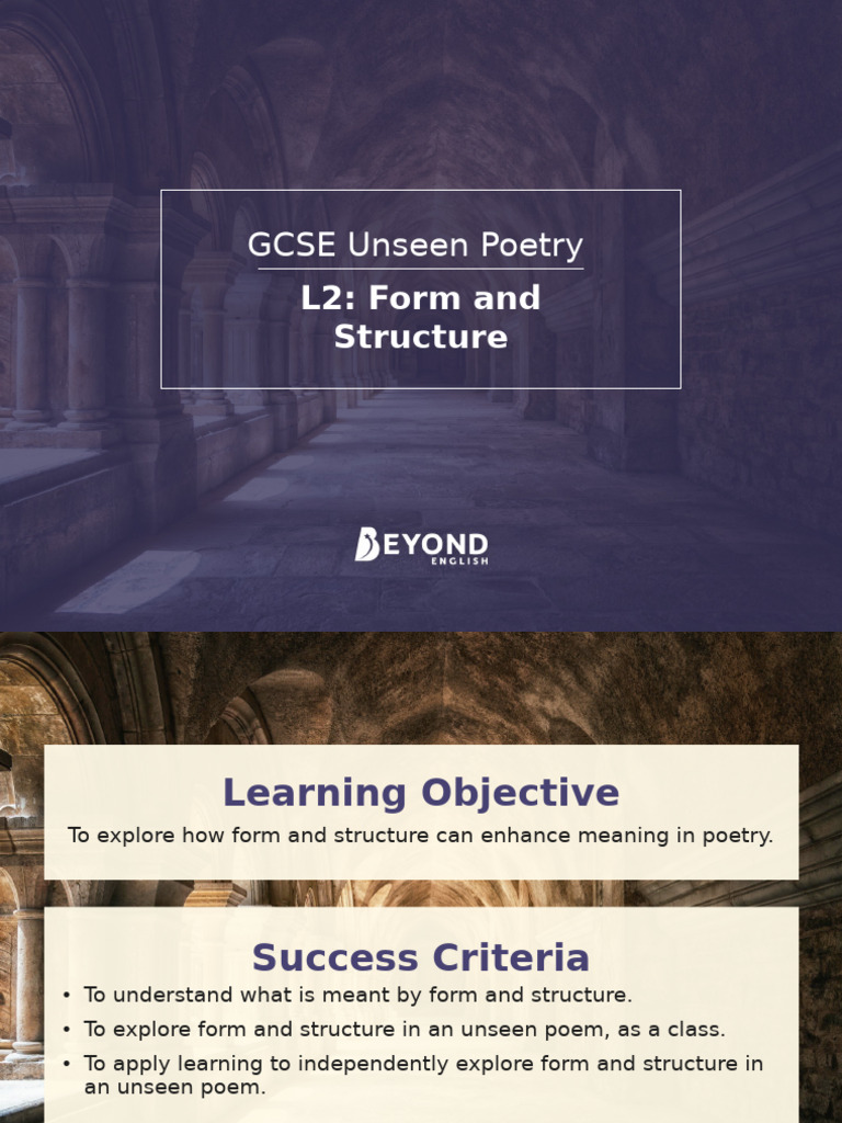 Analyzing Form and Structure in Poetry | PDF | Poetry | Metre (Poetry)