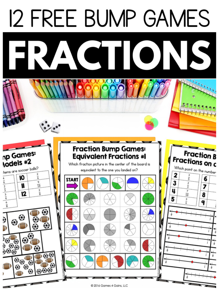 Fraction Bump Games Exclusive Freebie New | PDF