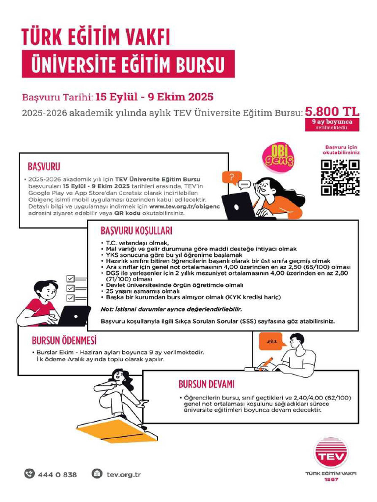 Burs Duyurusu Afişi 1 Sayfa Pdf