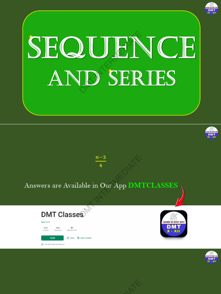 Understanding Sequences and Series | PDF | Mathematical Objects ...