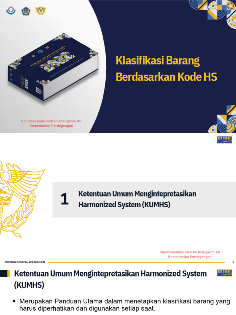 Klasifikasi Barang Berdasarkan Kode HS - WM | PDF