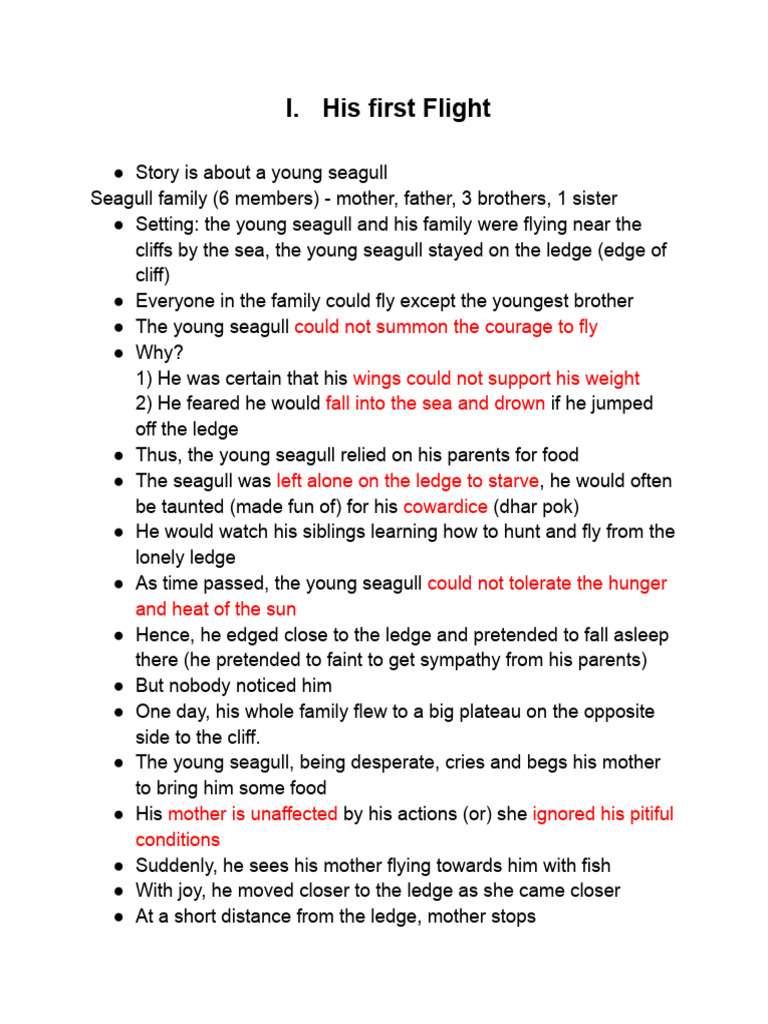 Young Seagull's First Flight Adventure | PDF | Airplane
