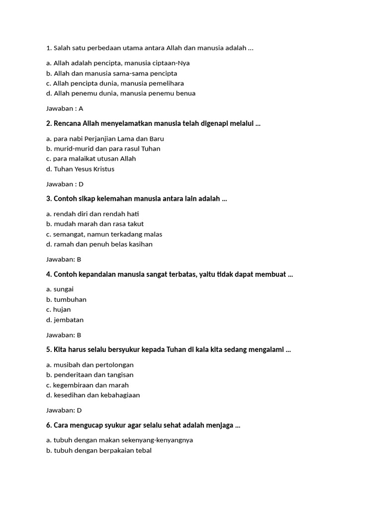 Perbedaan Allah dan Manusia dalam Iman | PDF